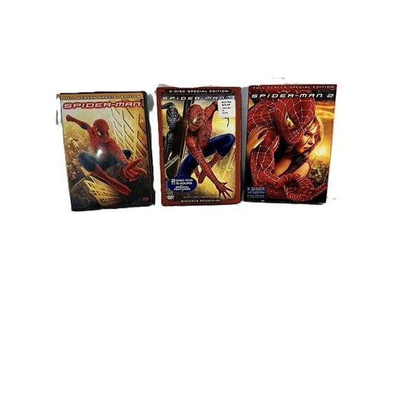 Marvel | Media | Spider Man Dvd Lot 3 Movie Set Special Edition Dvds ...